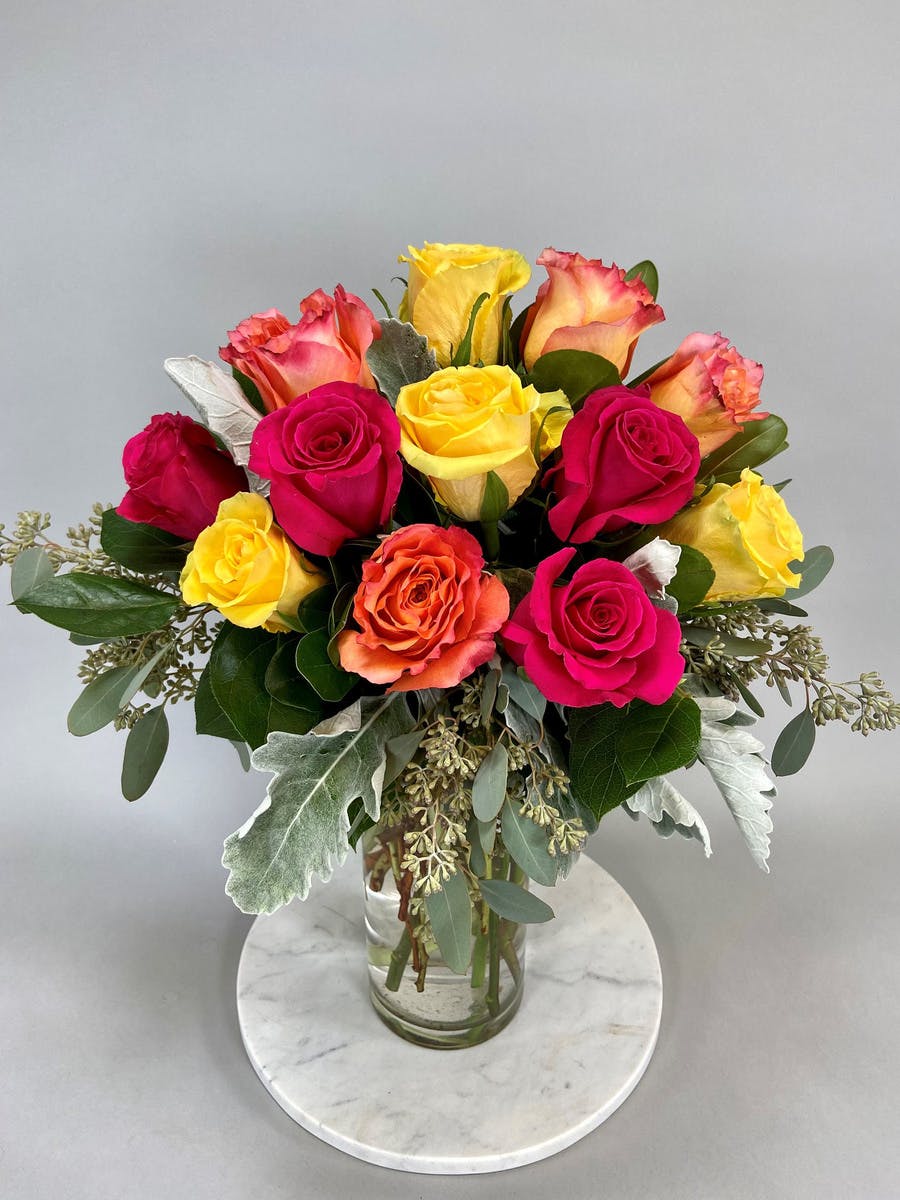 Mixed Roses - Dozen (12), 18, 24 Kansas City Toblers Flowers