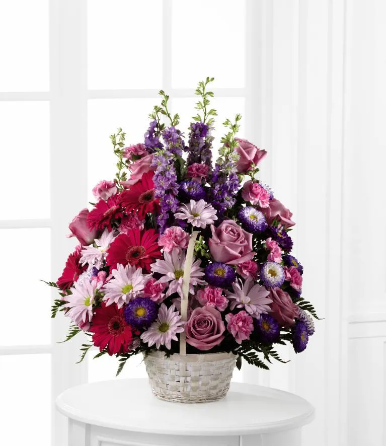 Pastel Peace Flower Basket | Same-Day Flowers Kansas City
