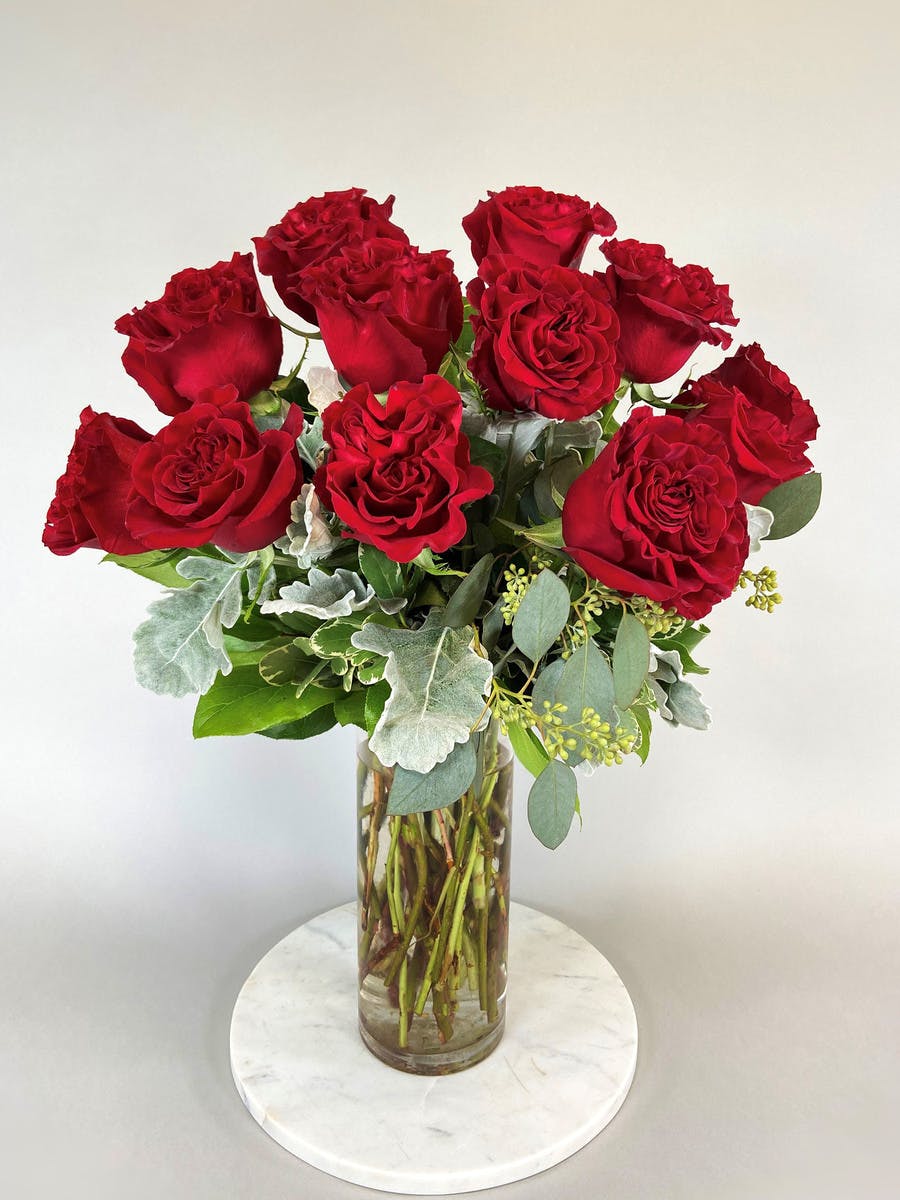 Red Roses - Dozen (12), 18 or 24 | Kansas City Toblers Flowers